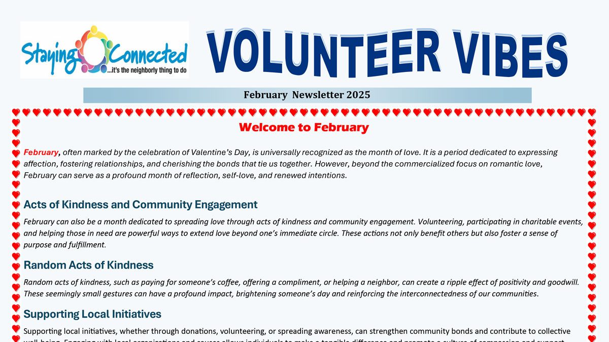 February 2025 Newsletter | Staying Connected